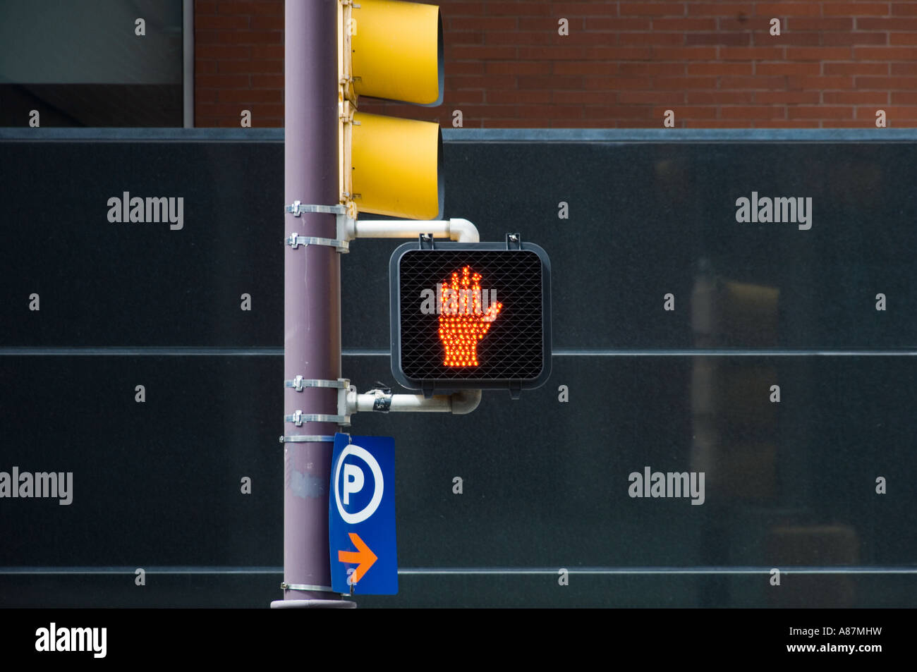 Stop walking traffic signal Stock Photo - Alamy