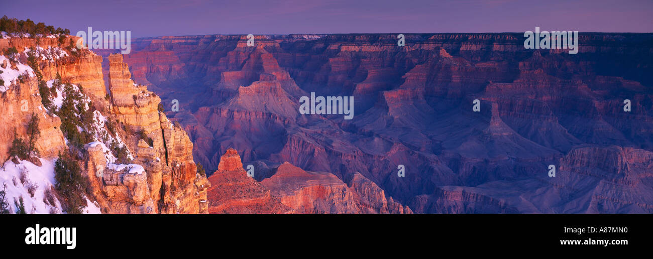 the Grand Canyon at dawn Arizona USA Stock Photo - Alamy