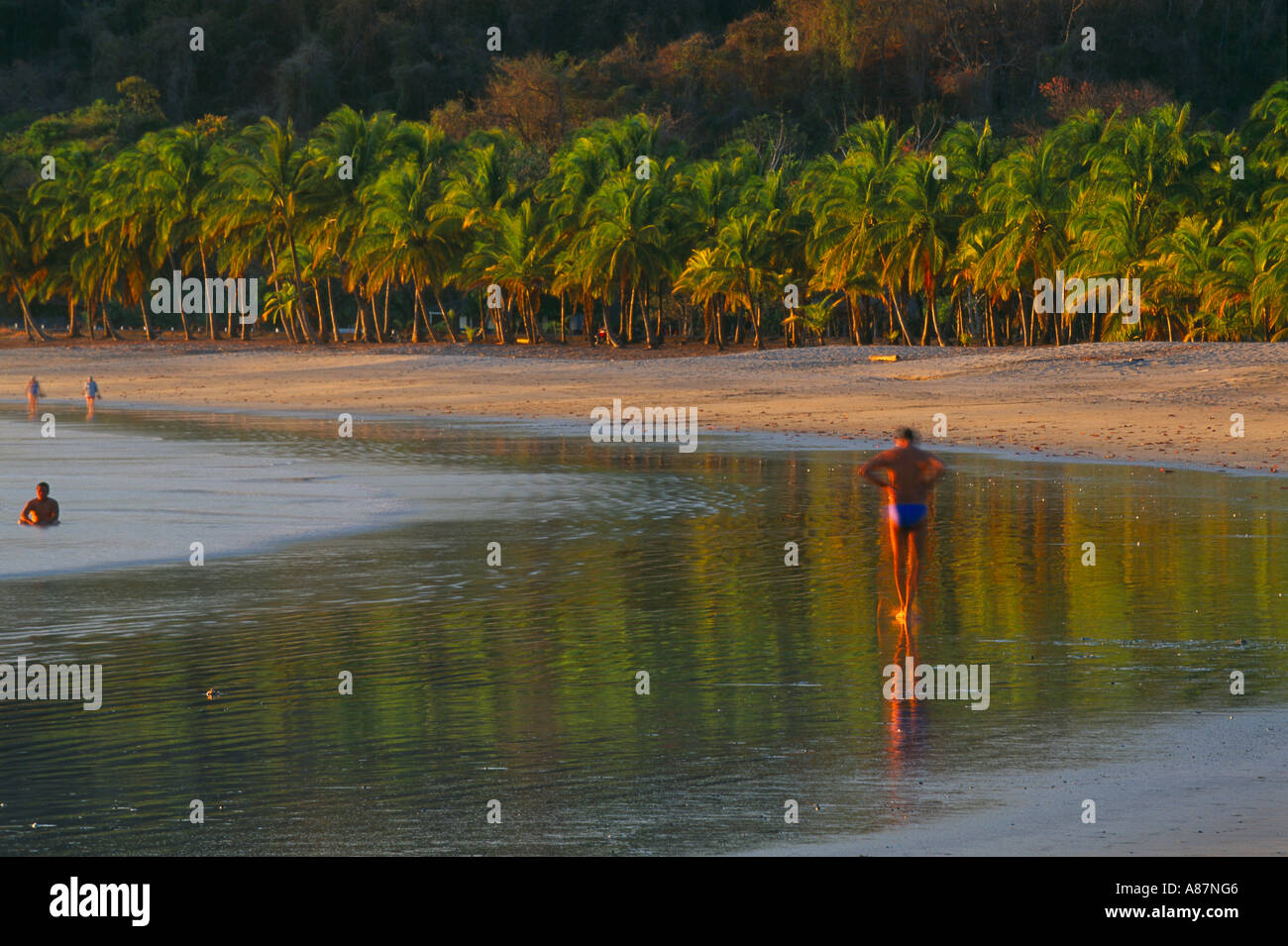 relaxing on the beach Playa Carrillo nr Sumara Nicoya Peninsula ...