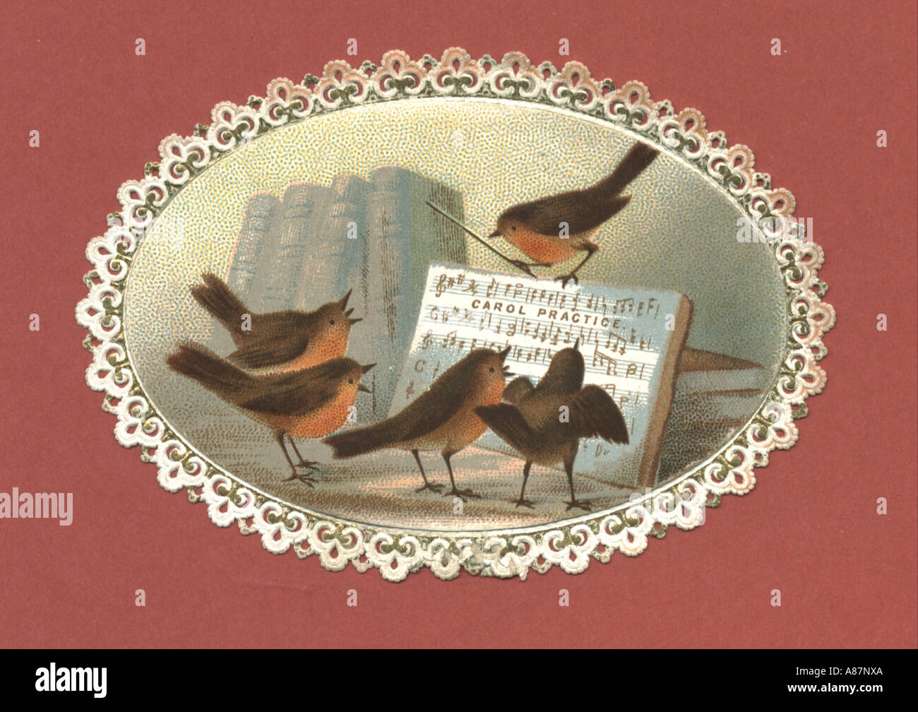 Carol Concert circa 1870 Stock Photo - Alamy