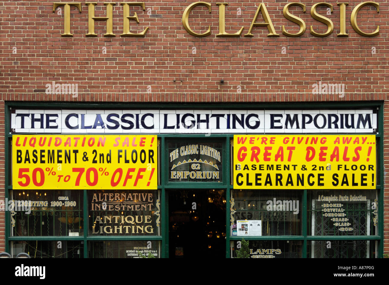 Street shops Philadelphia Pennsylvania USA Stock Photo - Alamy