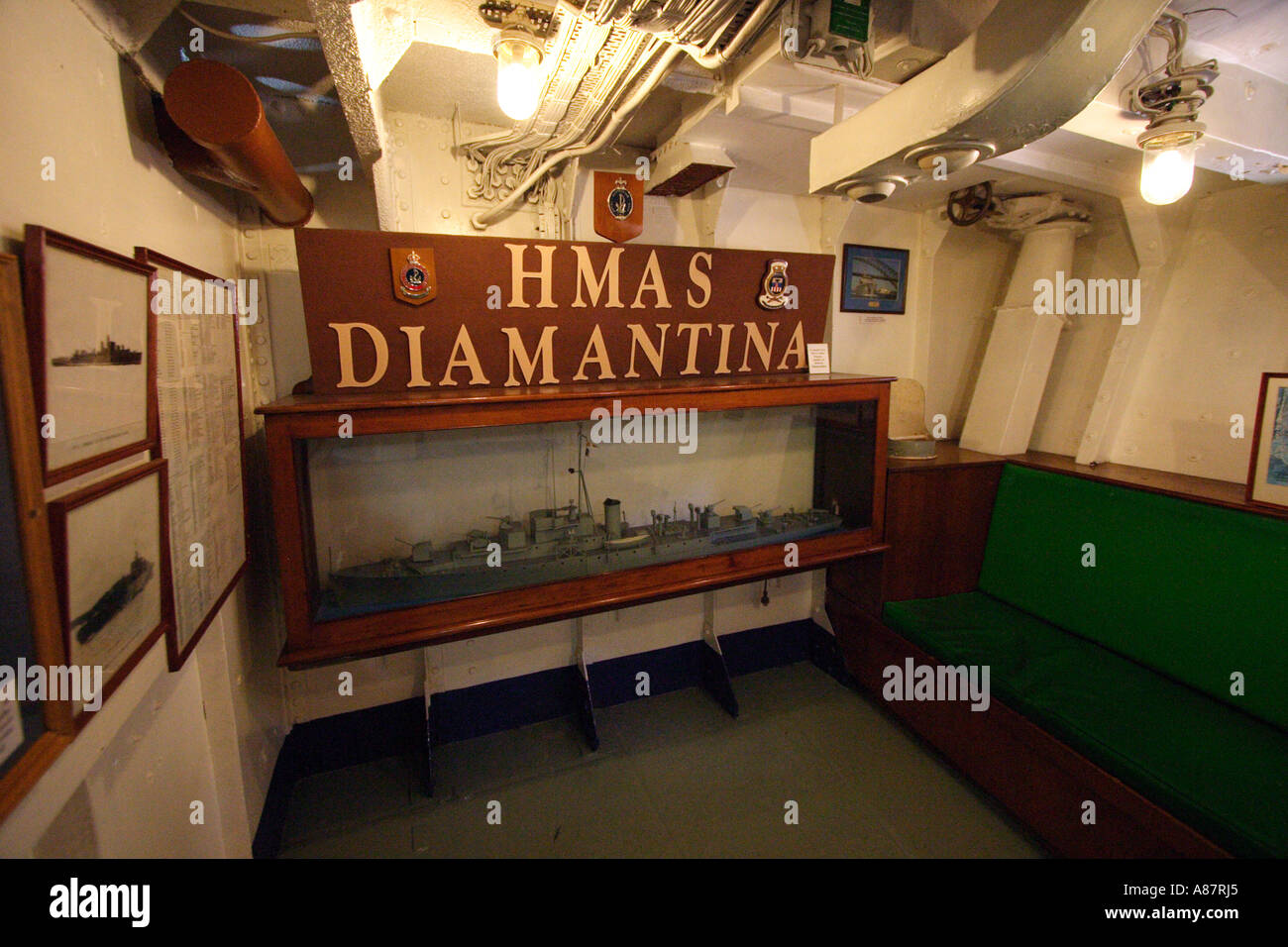 HMAS DIAMANTINA RIVER CLASS FRIGATE DOCKED AT QUEENSLAND MARITIME ...