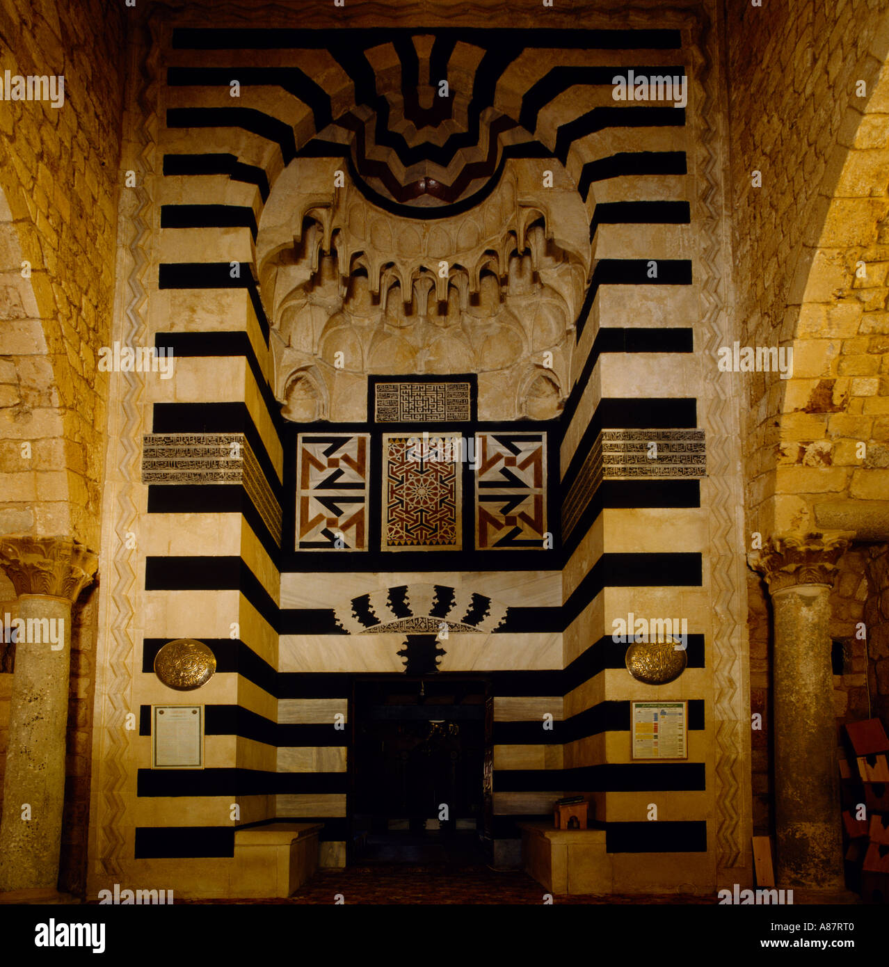 Tripoli Lebanon Tenyal Mosque Mihrab Stock Photo - Alamy