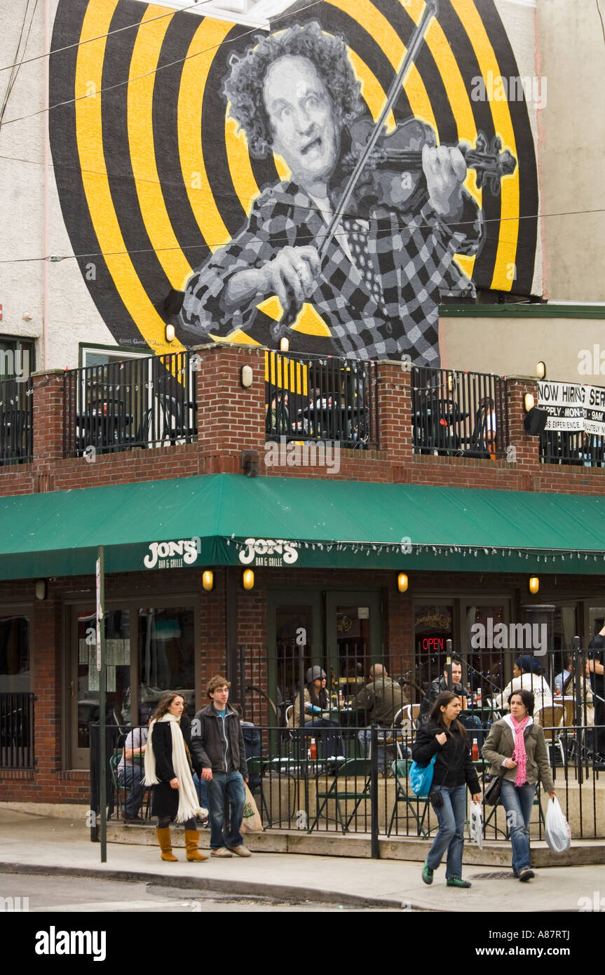 Larry fine mural south street hi-res stock photography and images - Alamy