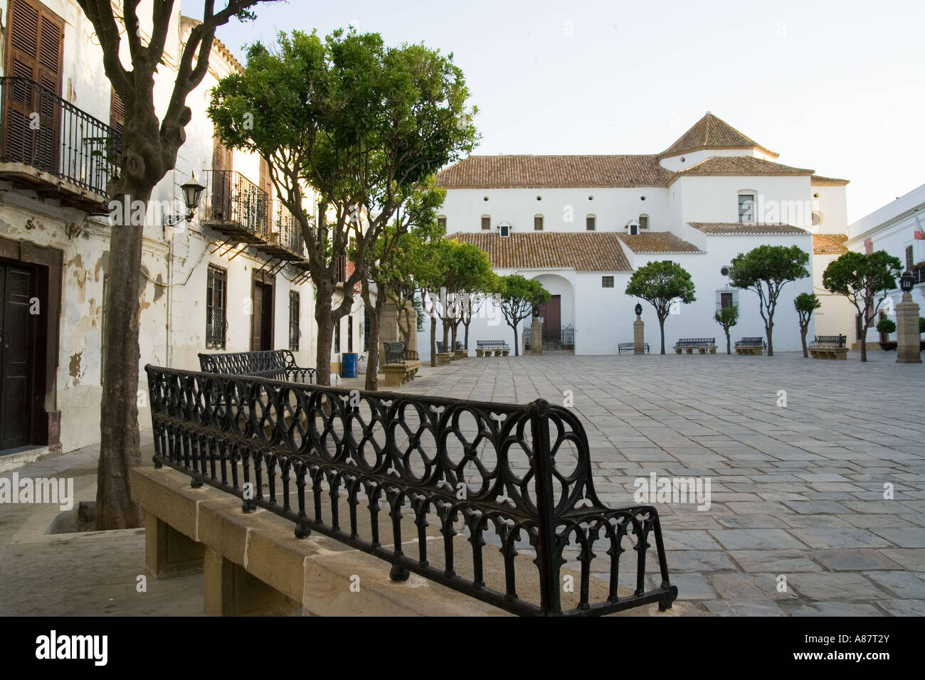 San Roque Andalucia Spain the town square Stock Photo - Alamy
