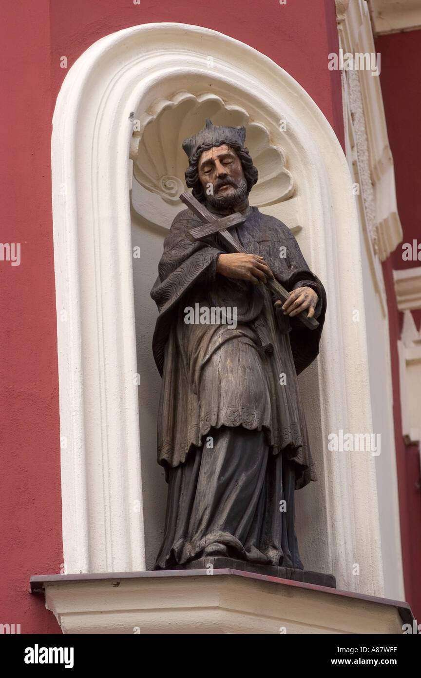 Statue of saint Jan Zizka Square Tabor South Bohemia Czech Republic ...