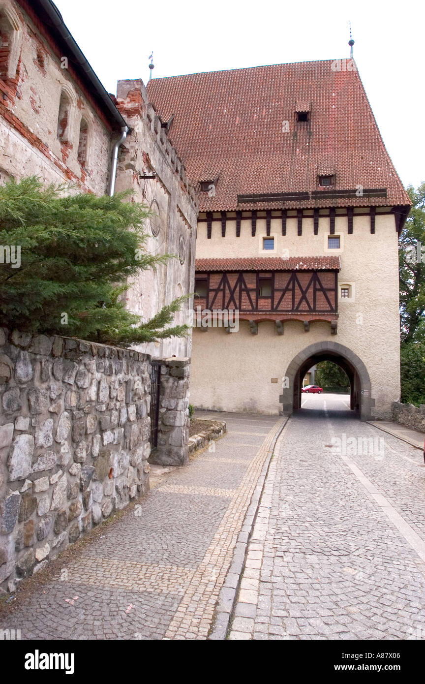 Bechyně Gate Old Town Tabor Southern Bohemia Czech Republic Stock Photo ...