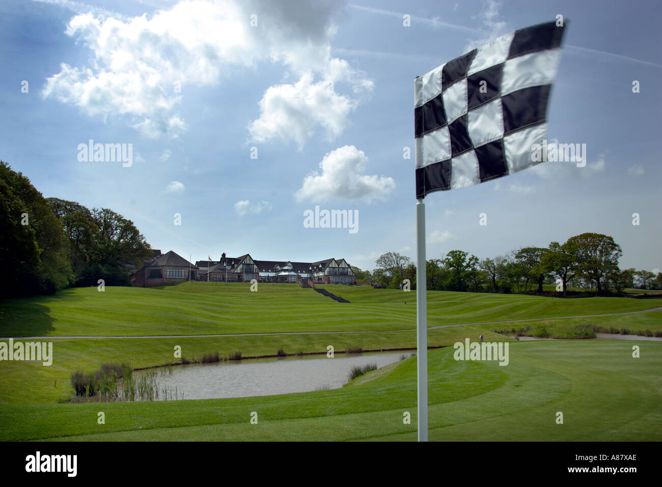 View of the clubhouse from the 18th hole of Nigel Mansell s Woodbury ...