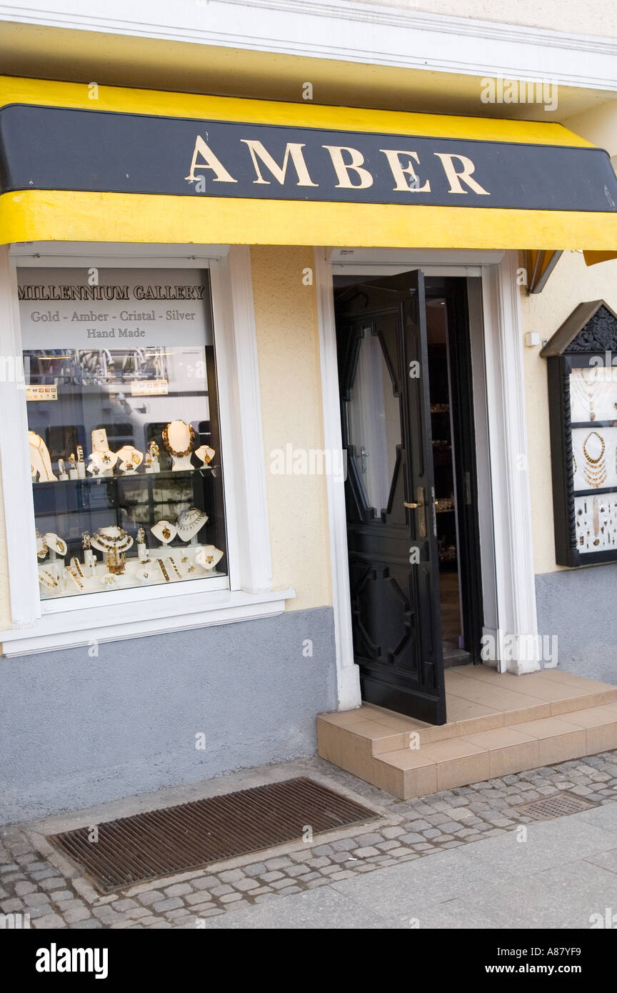 Amber shop in Gdansk Pomorskie Poland Stock Photo - Alamy