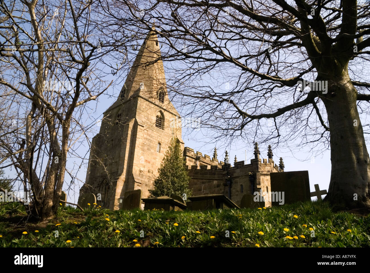 Hope Church, Derbyshire Stock Photo - Alamy