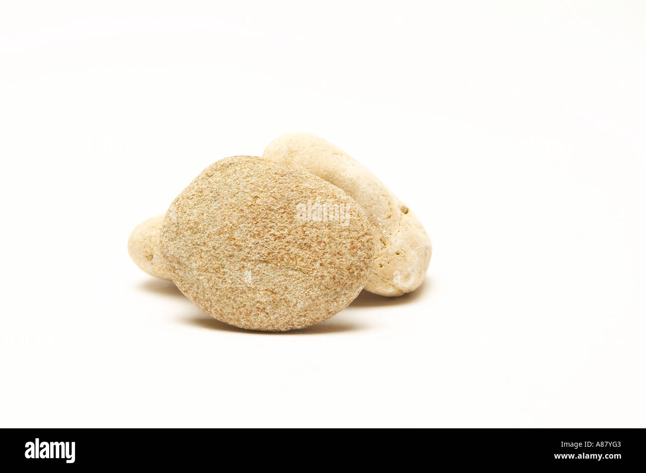 Ston pebbles stones stone white background hi-res stock photography and ...
