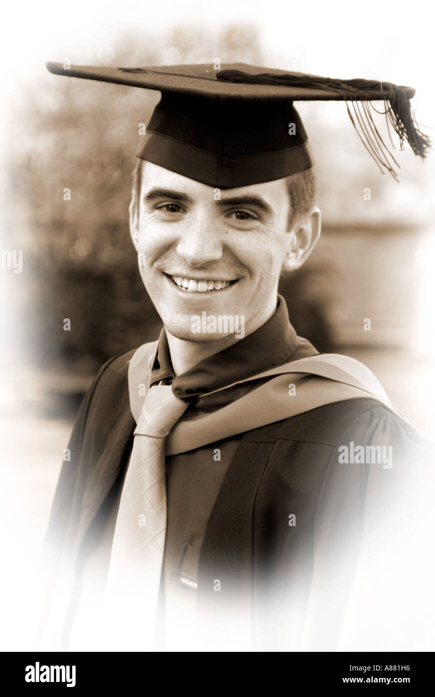 young new male graduate Stock Photo - Alamy