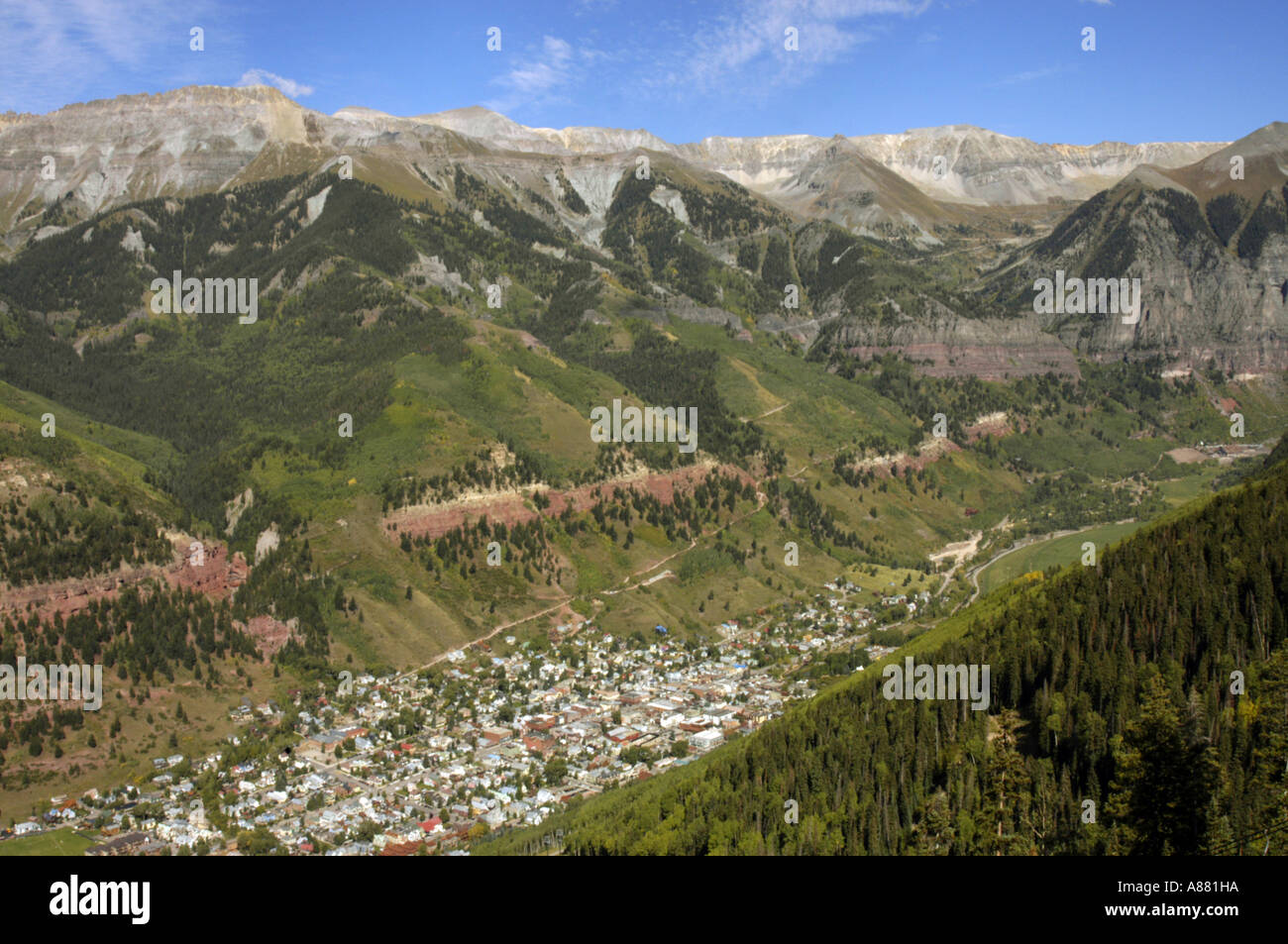 Aerial view telluride hi-res stock photography and images - Alamy