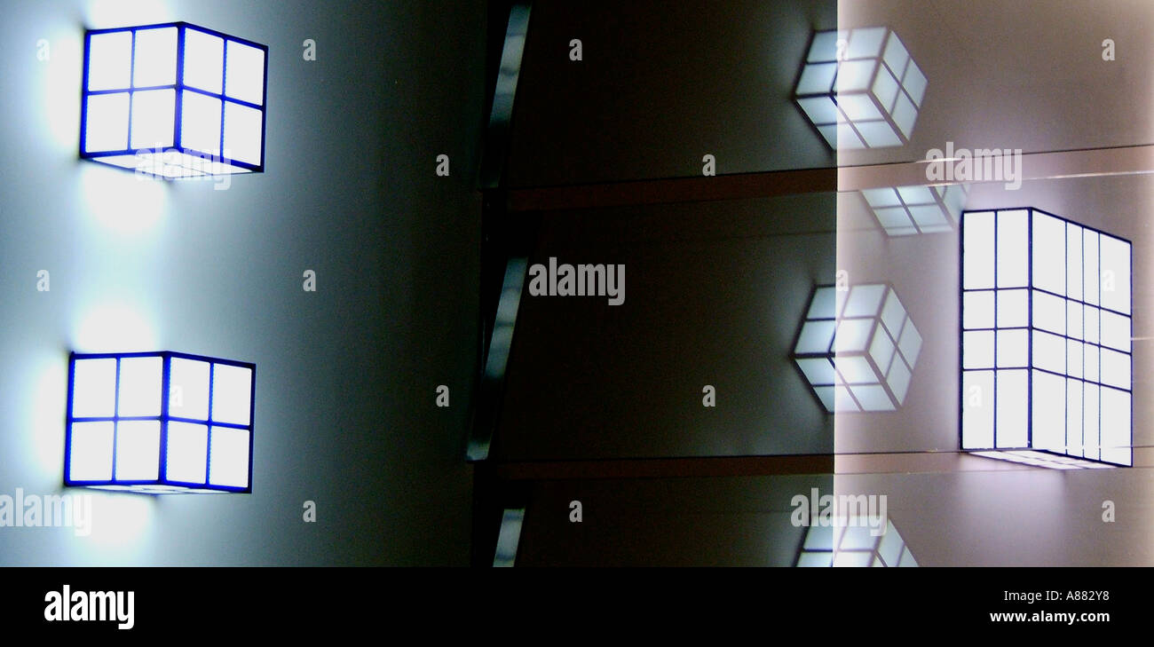 abstract square lights Stock Photo - Alamy