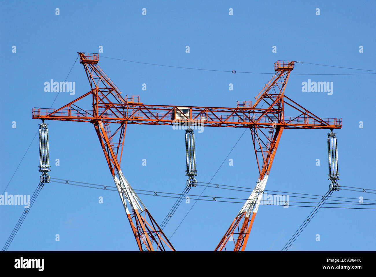 red and white tower Stock Photo - Alamy