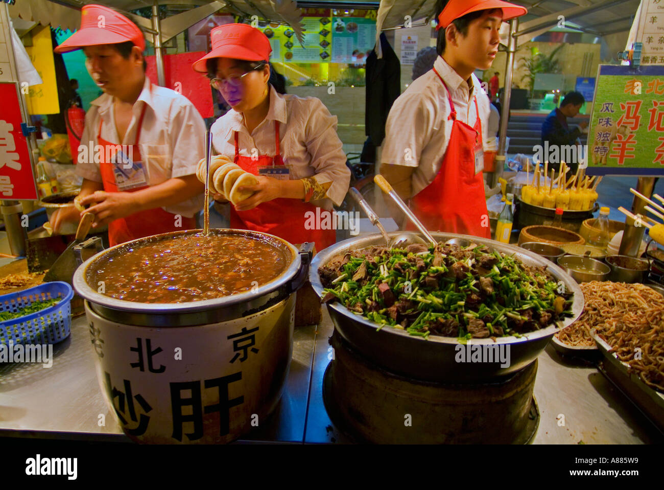 Asia China Beijing Donghuamen Night Market Stock Photo - Alamy