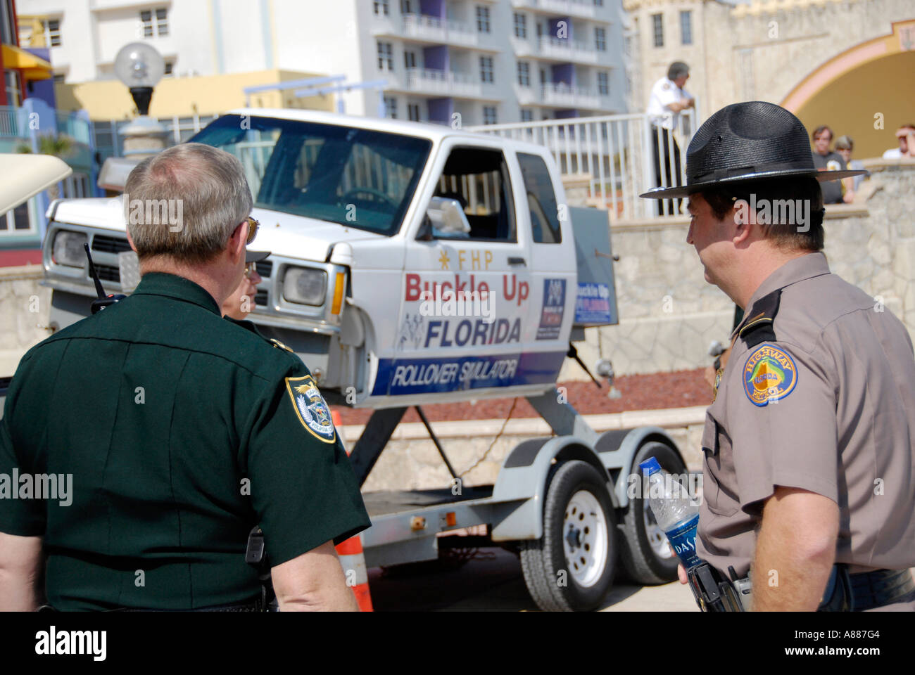Safety belt demonstration car hi-res stock photography and images - Alamy