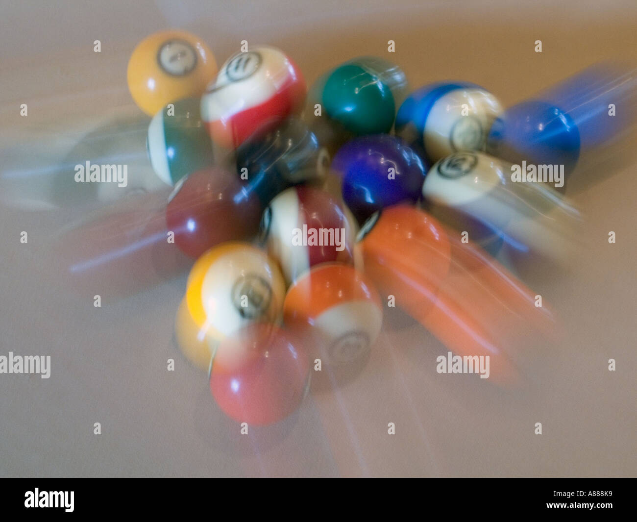 Pool balls force hi-res stock photography and images - Alamy