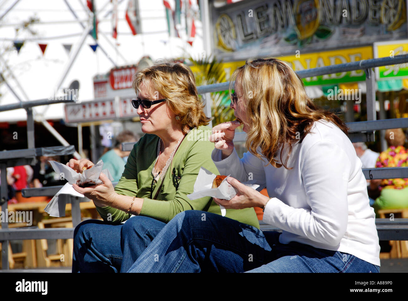 Food eating establishments at the Florida State Fair Stock Photo - Alamy
