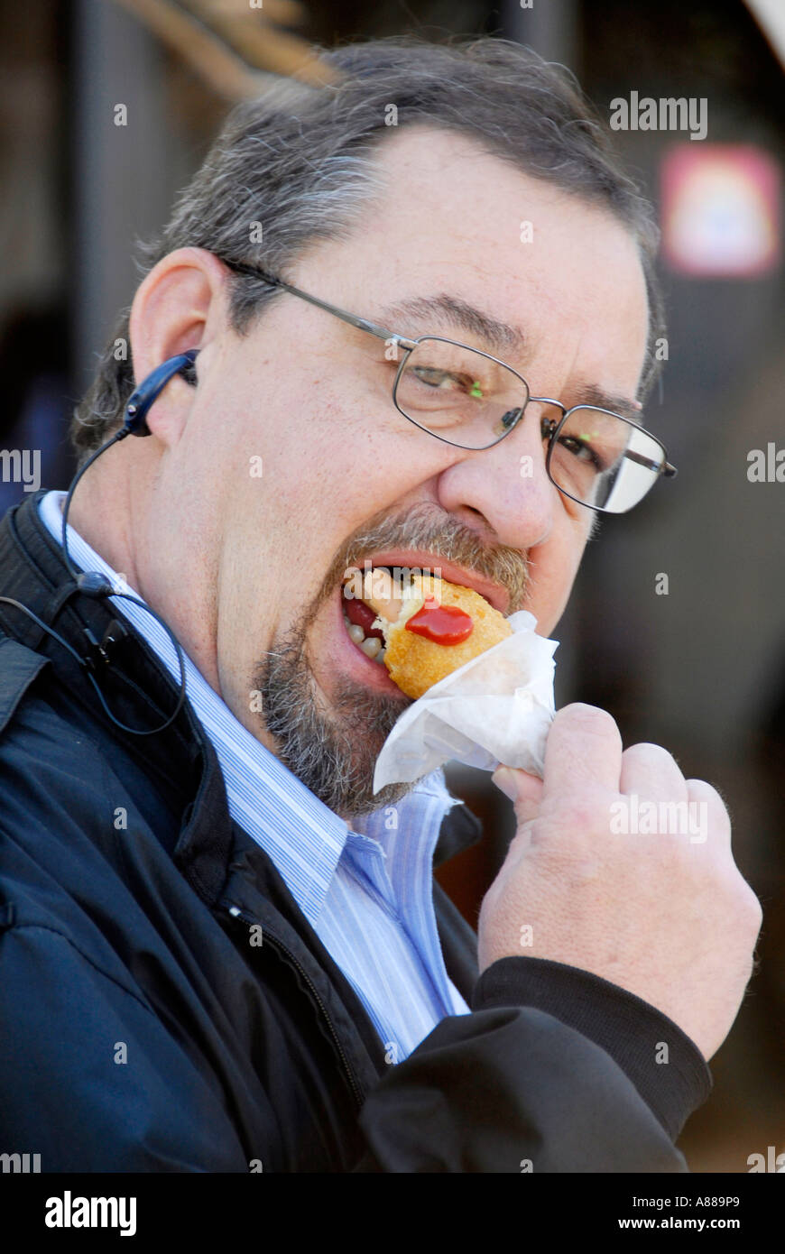 Food eating establishments at the Florida State Fair Stock Photo - Alamy