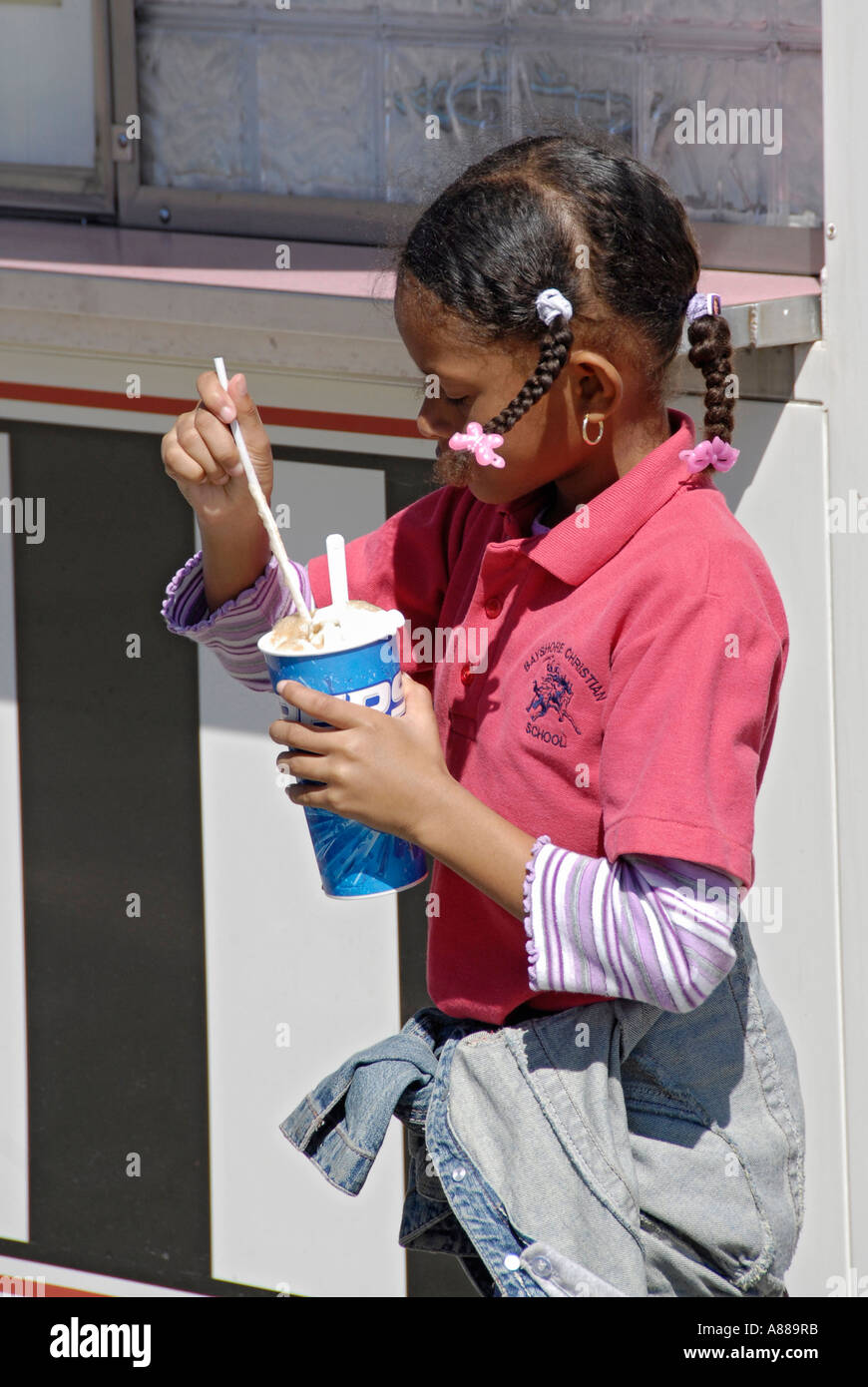 Food eating establishments at the Florida State Fair Stock Photo - Alamy