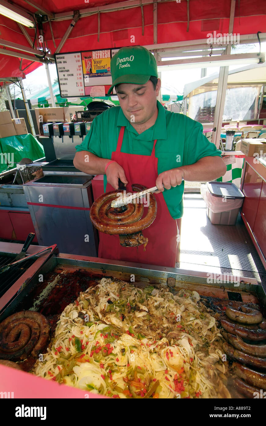 Food eating establishments at the Florida State Fair Stock Photo - Alamy