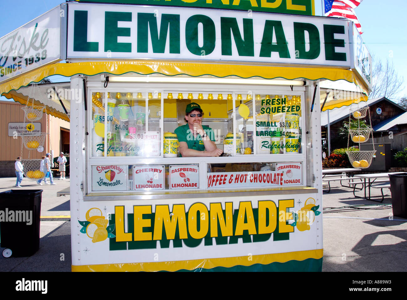Food eating establishments at the Florida State Fair Stock Photo - Alamy