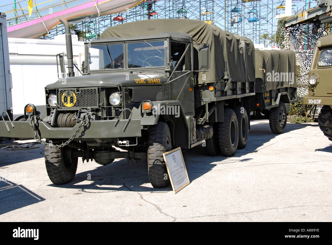 Military machines and hardware on display Stock Photo - Alamy