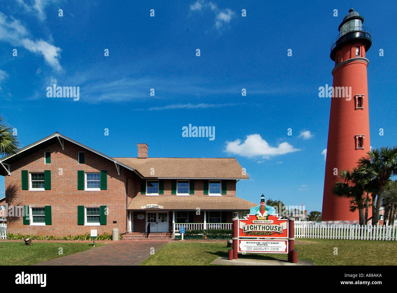 Ponce Inlet Lighthouse Museum Stock Photo - Alamy