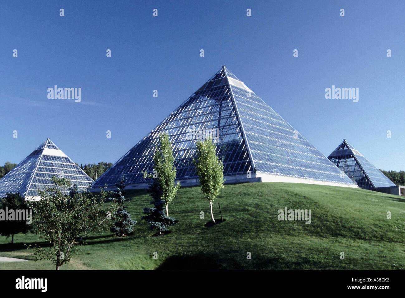 Muttart conservatory pyramids hi-res stock photography and images - Alamy