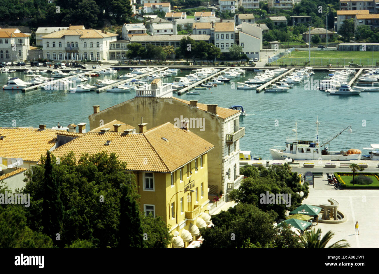 Town and boats in port of Rab Town, Rab, Croatia Stock Photo - Alamy