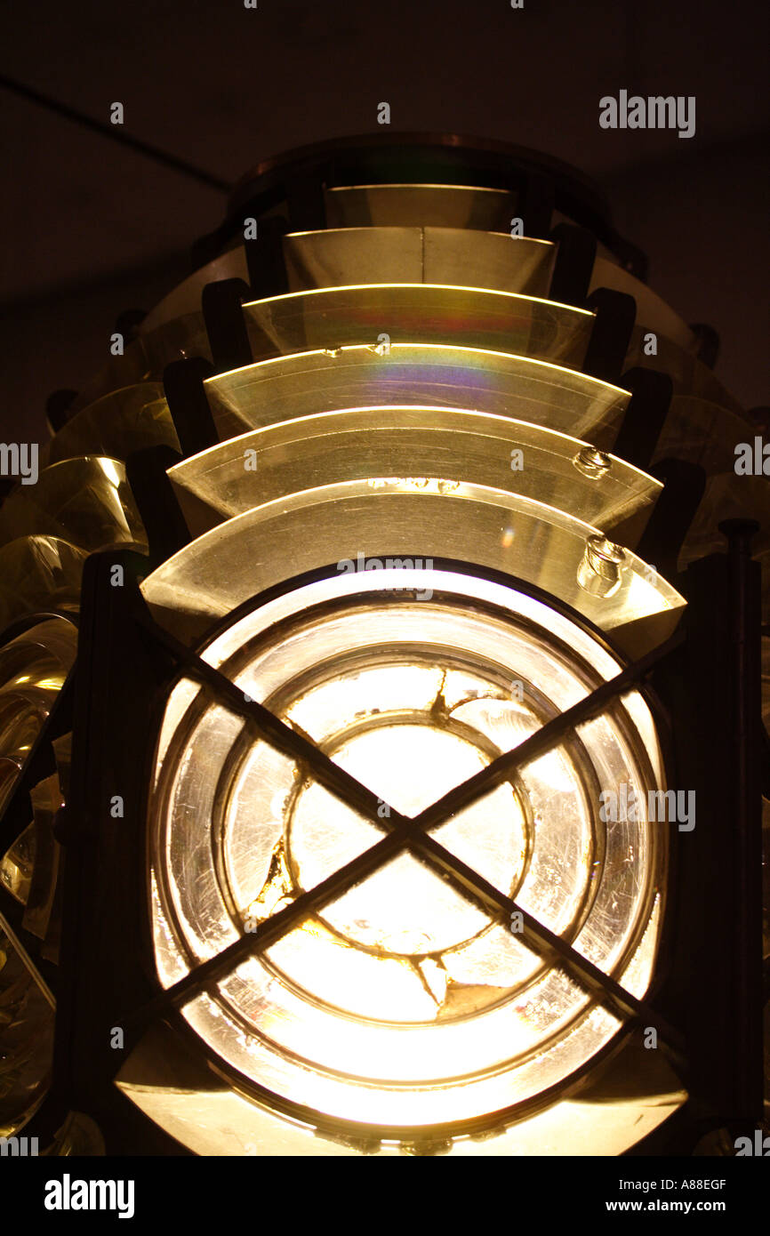 SCALED DOWN MODEL OF LAMP USED IN LIGHTHOUSE BAPDA6496 Stock Photo - Alamy