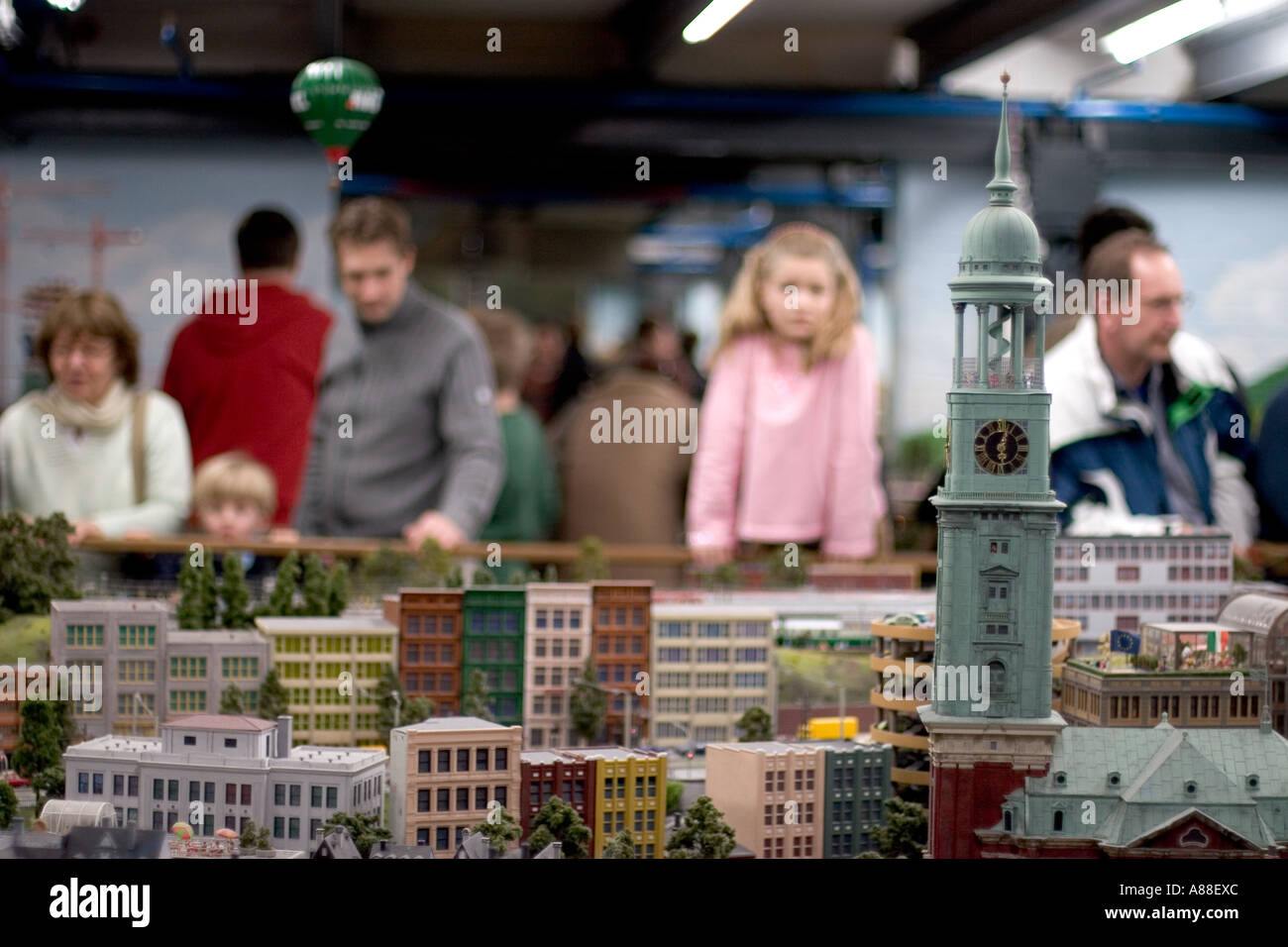 Germany, Hamburg, 22.01.2006. Model railroad layout Miniature ...