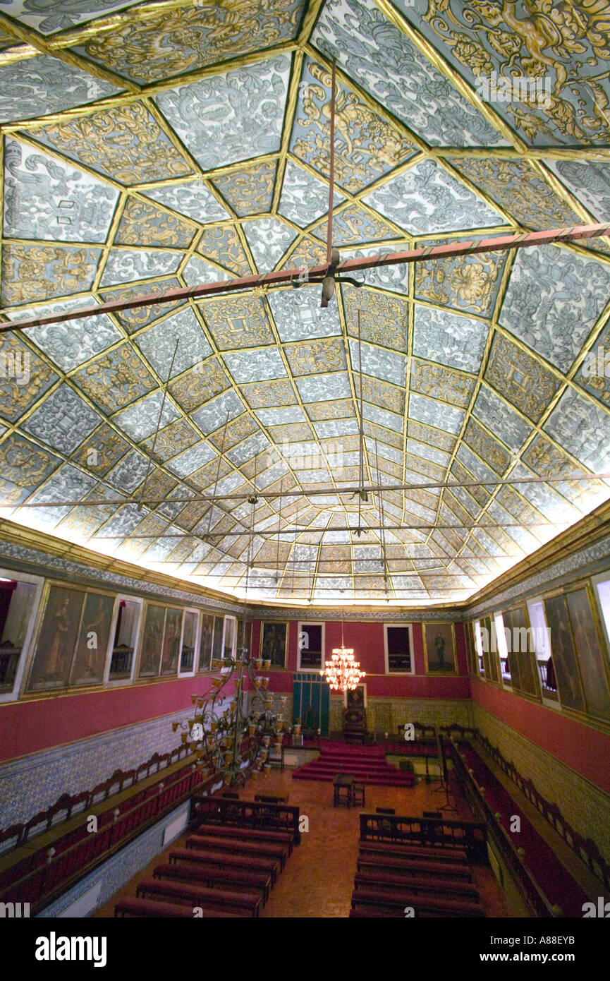 the Graduation Hall, 16th Century, of Coimbra university, Portugal ...