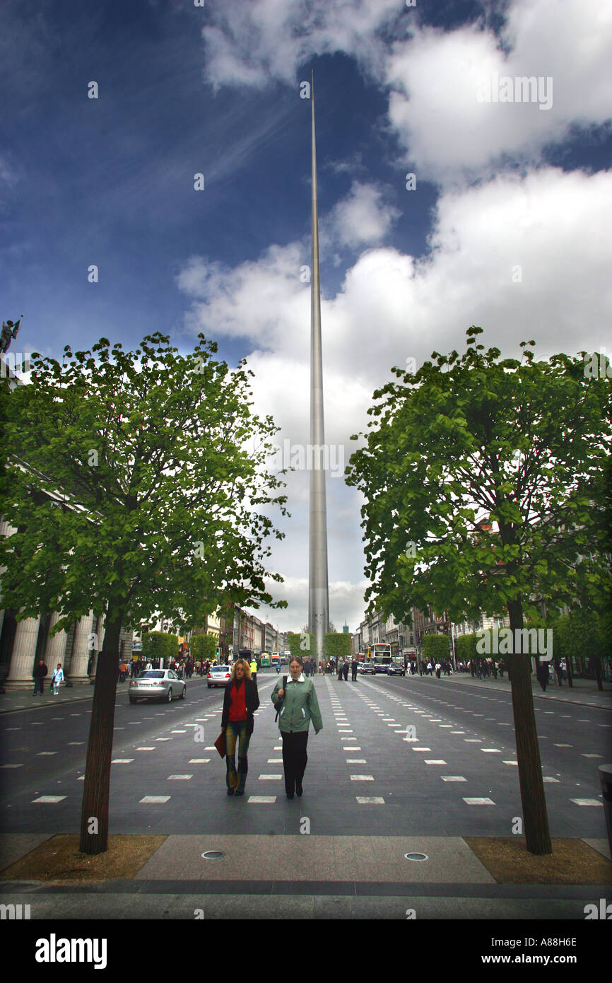 Spire Needle Dublin Oconnell Street High Resolution Stock Photography ...