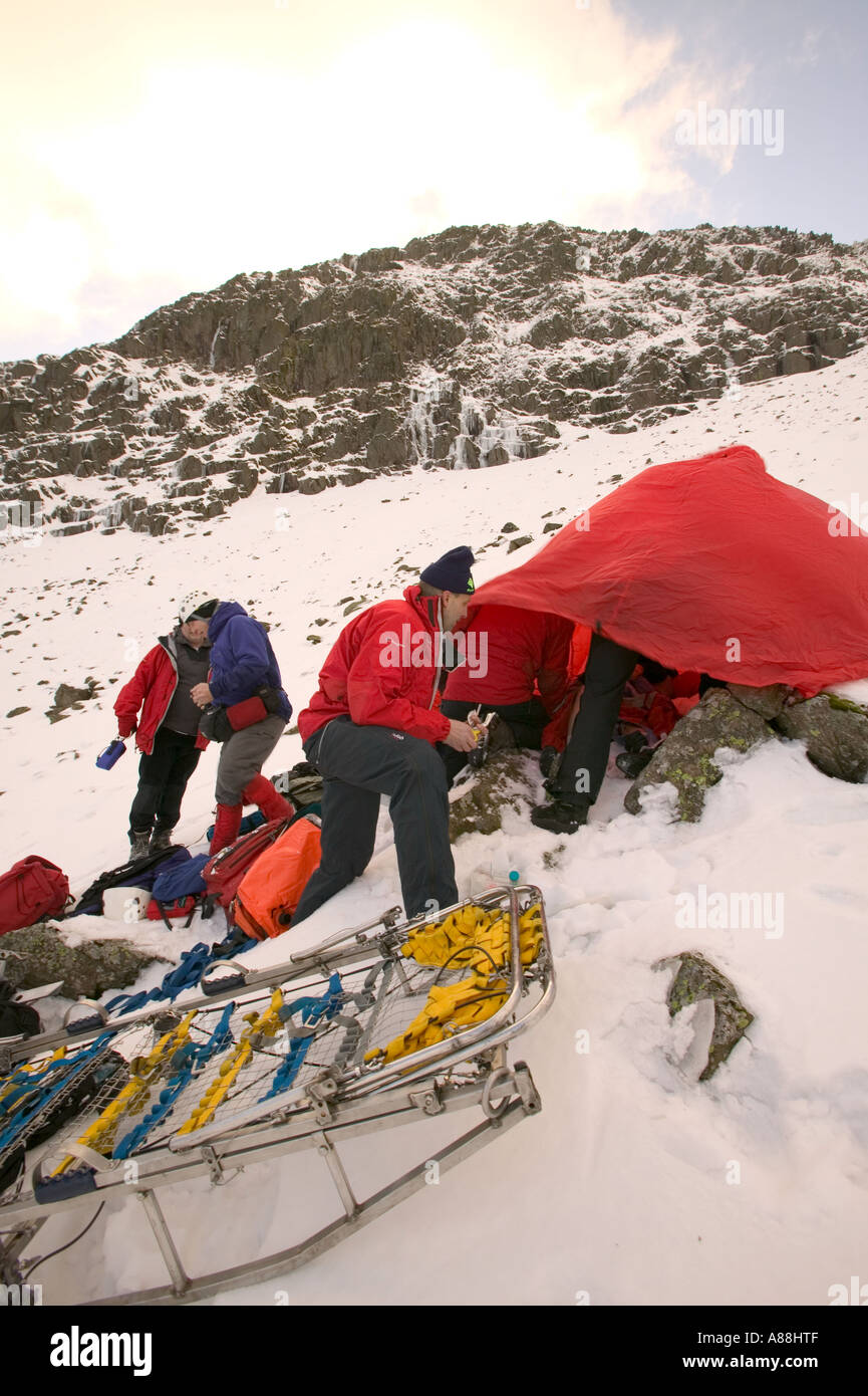 Injured hiker on mountain hi-res stock photography and images - Alamy