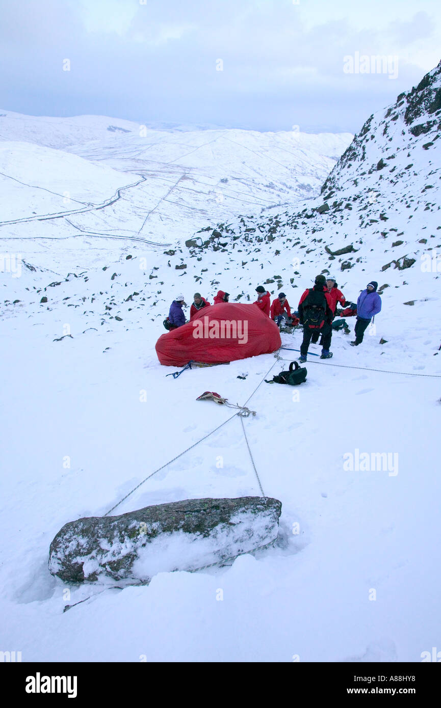 Raf helicopter mountain rescue snow hi-res stock photography and images ...