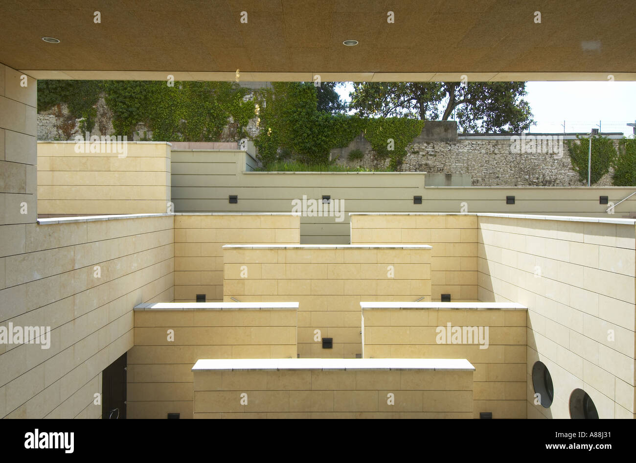 Rovereto Italy Museum of Modern Art Mart Mario Botta architect Stock ...