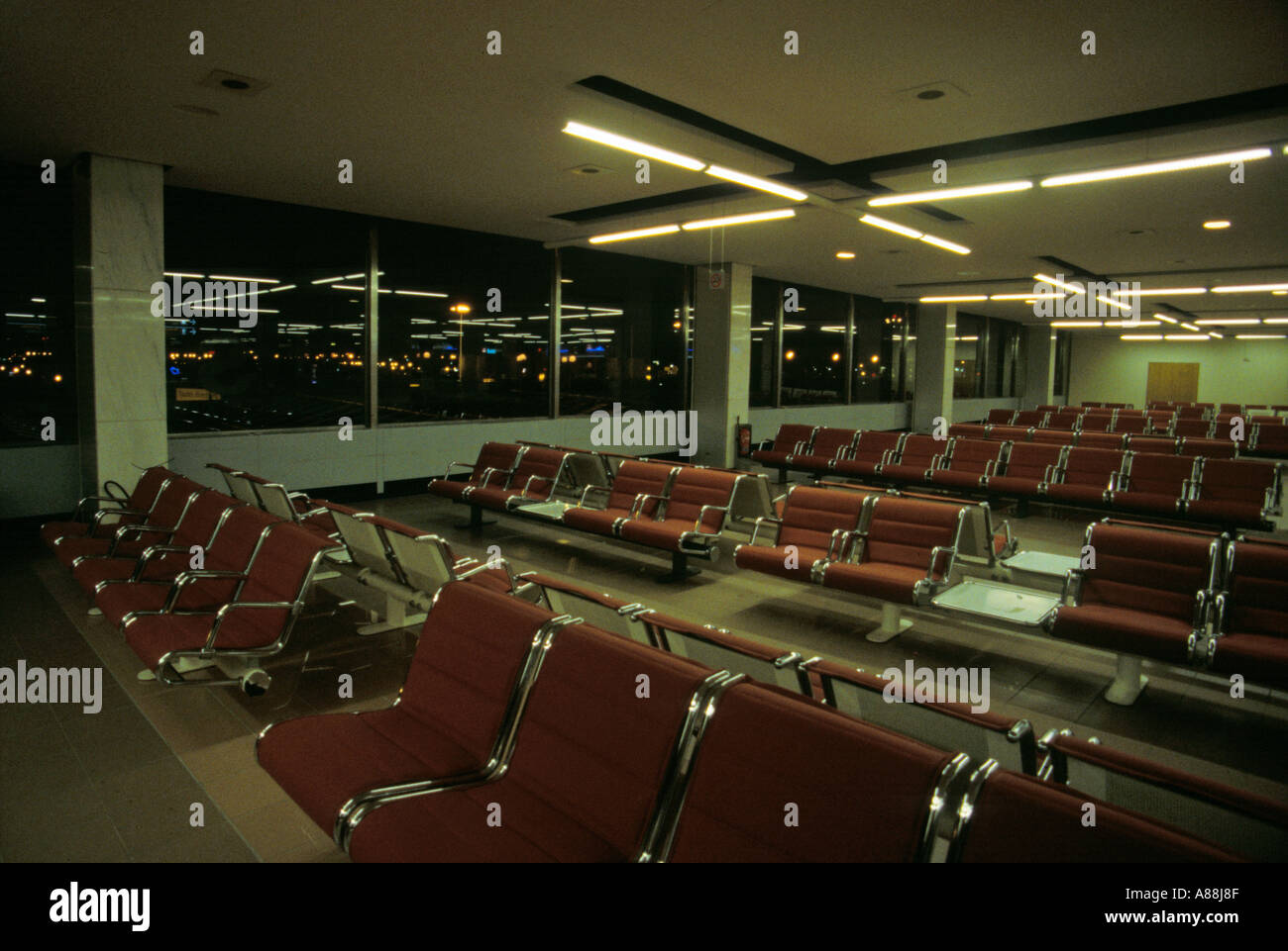 Airport Terminal At Night