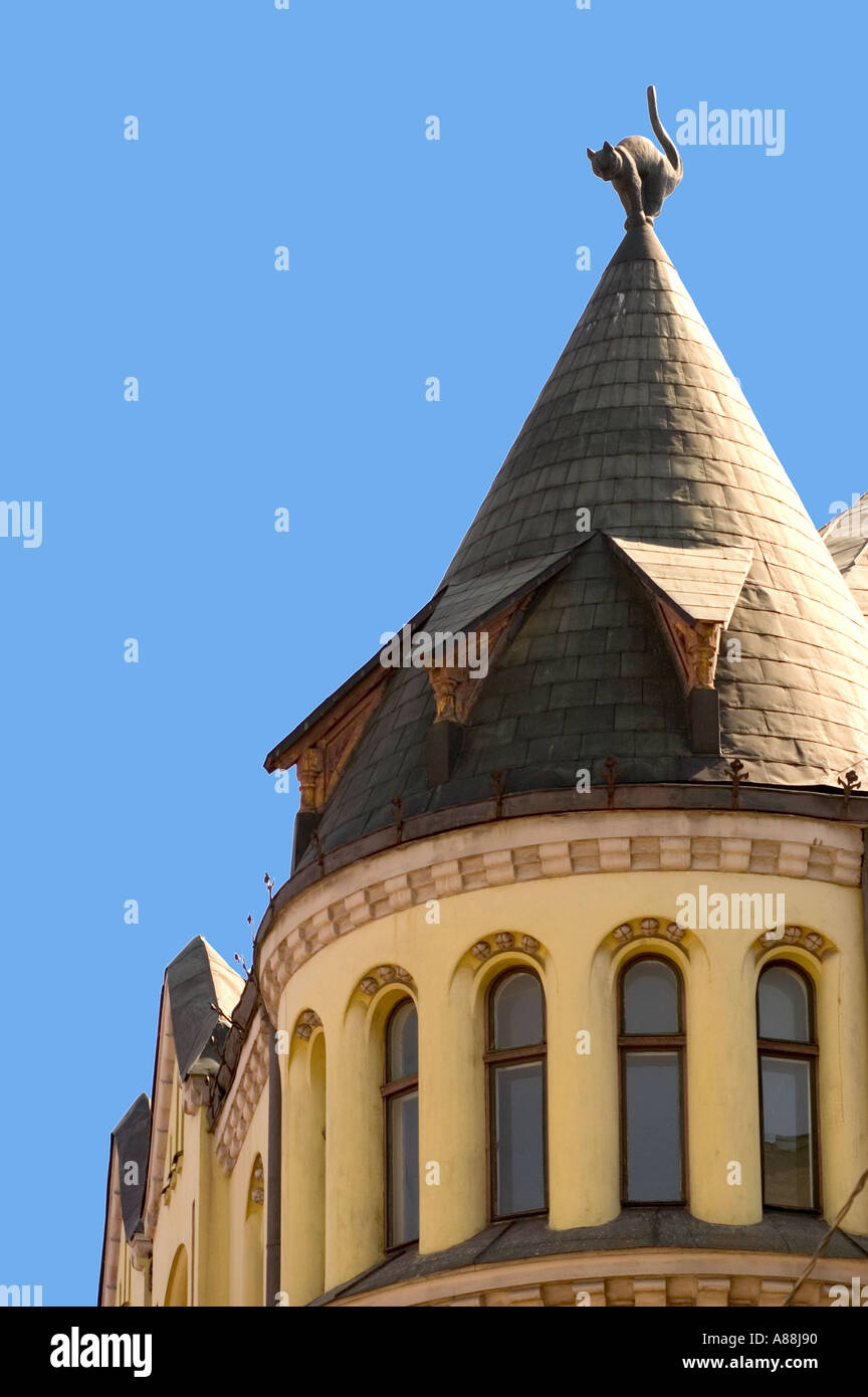 Cat house Riga Latvia Stock Photo - Alamy