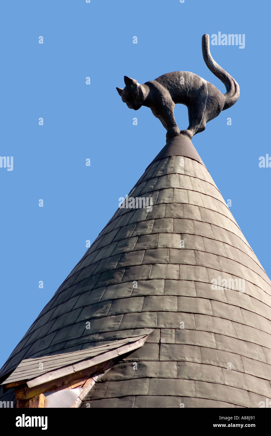 Cat house Riga Latvia Stock Photo - Alamy