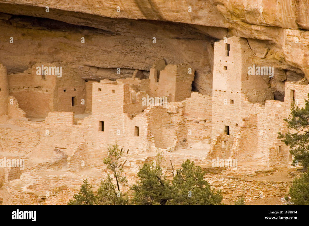 Cliff dwellings at Mesa Verde National Park near Cortez Colorado Stock ...