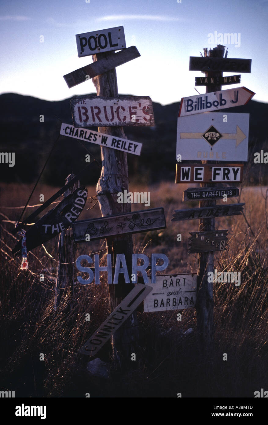 Texas road signs hi-res stock photography and images - Alamy