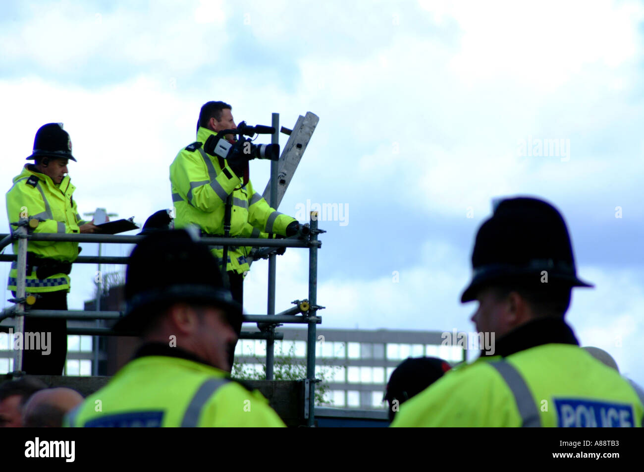 Police Observation Tower Stock Photo - Alamy