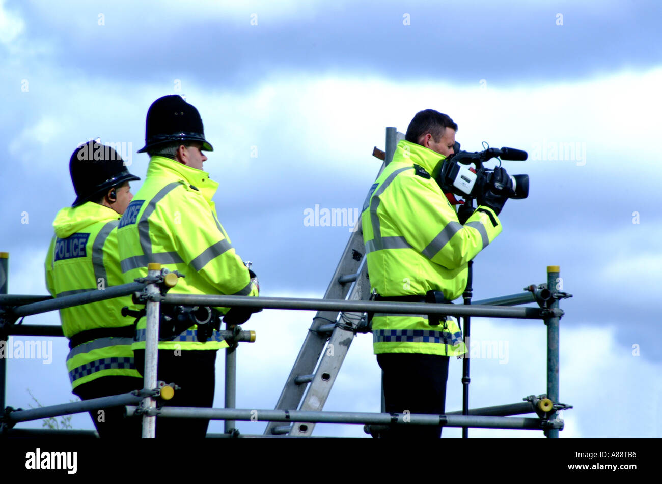 Police Observation Tower Stock Photo - Alamy