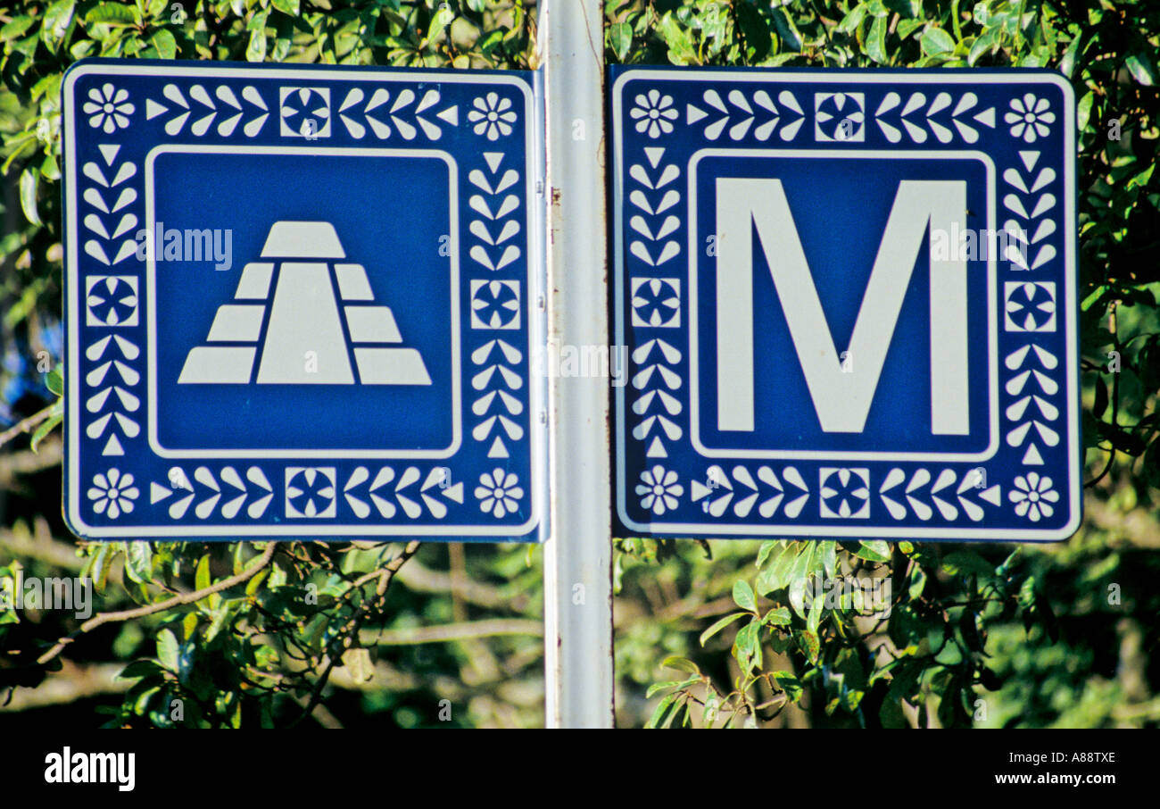 Mexico road signs hi-res stock photography and images - Alamy