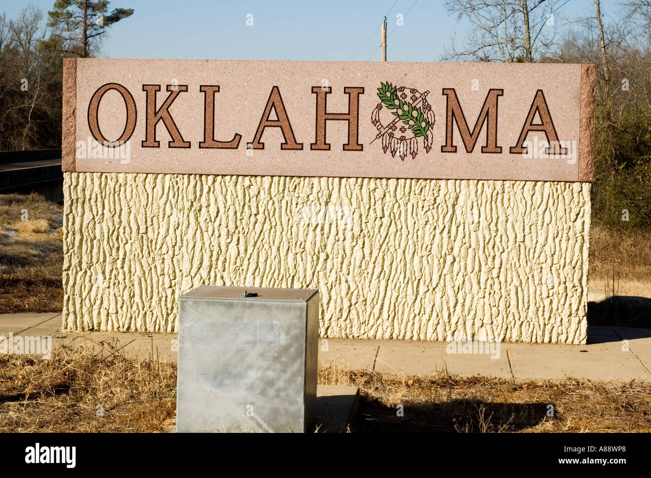 Welcome To Oklahoma Sign Usa Stock Photos & Welcome To Oklahoma Sign ...