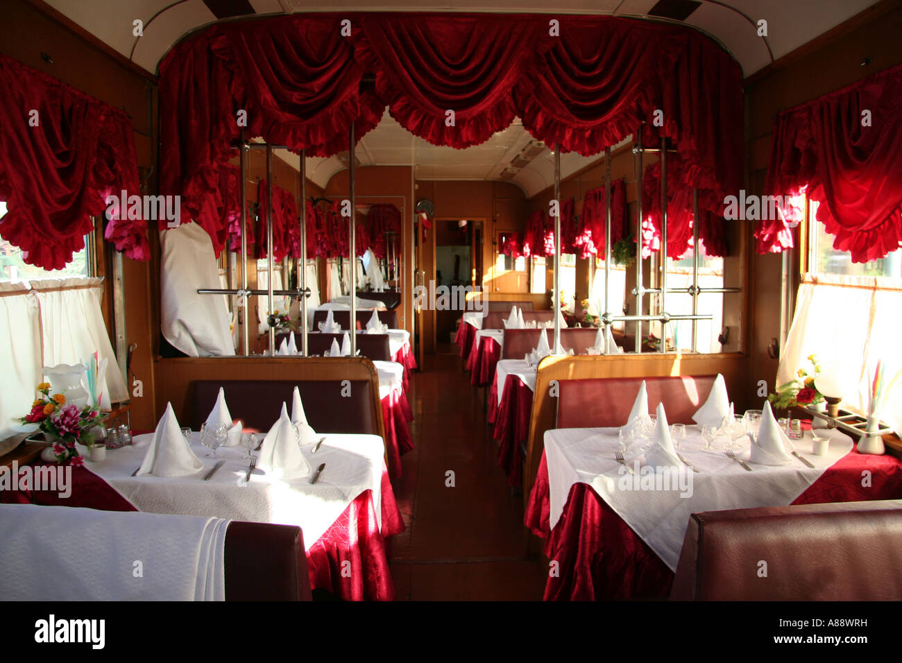 Dining Car, Russian Railways Stock Photo - Alamy