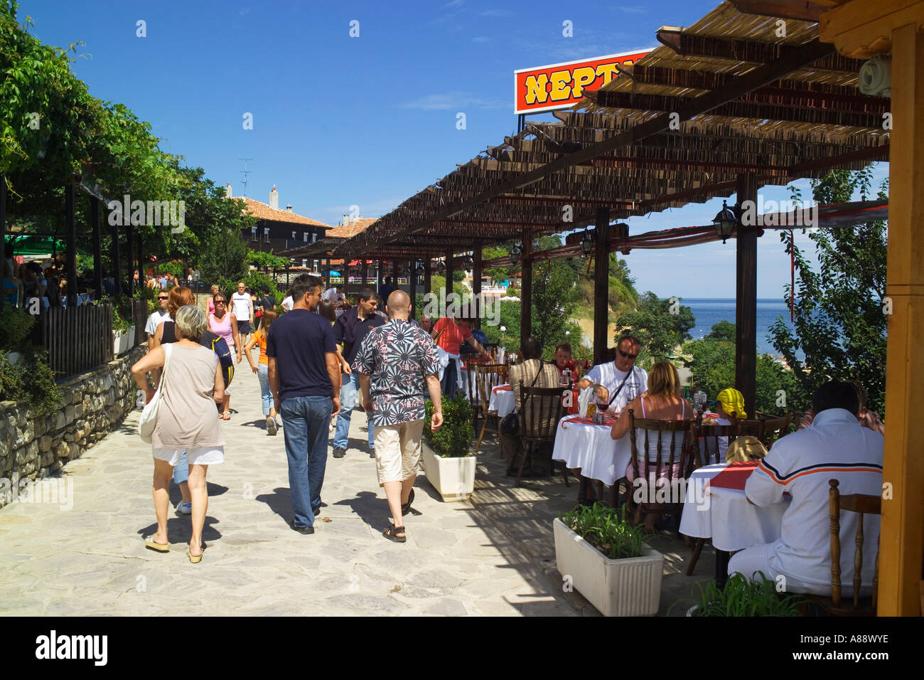 Nessebar restaurants hi-res stock photography and images - Alamy