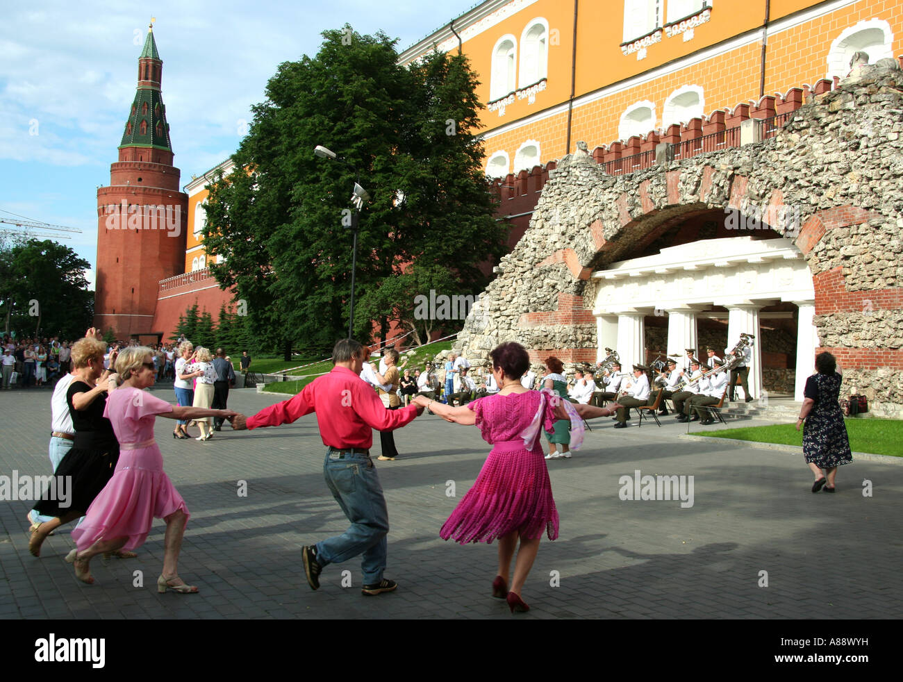 Dancing at Red Square Stock Photo - Alamy